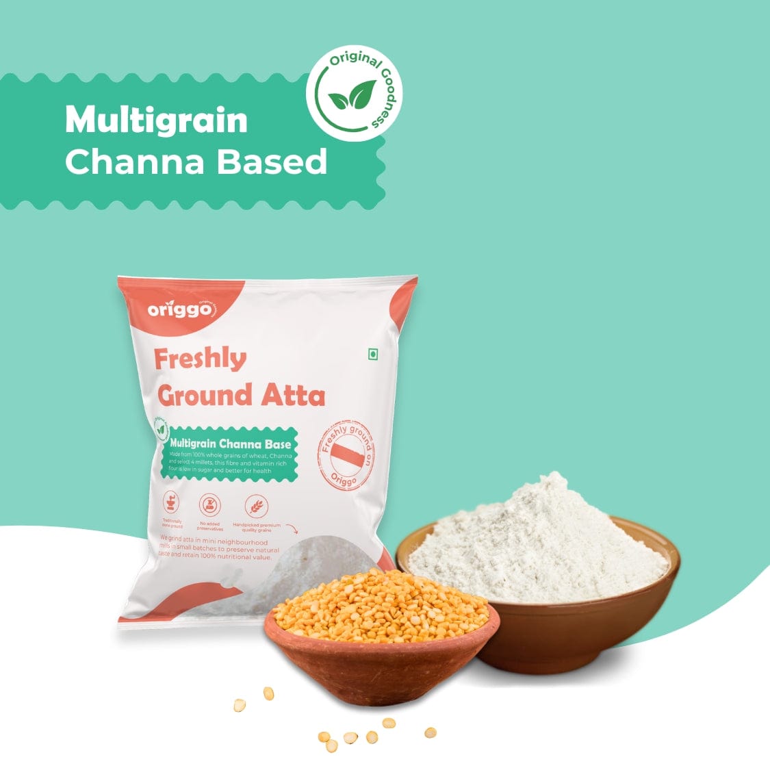 Multigrain Atta - Channa Based - Per Kg – Origgo